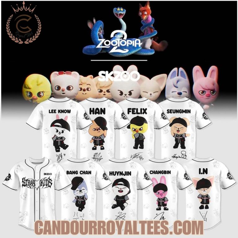 SKZOO x Zootopia 2 Baseball Jersey - CandourRoyalTees