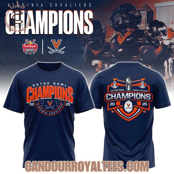 Virginia Cavaliers Gator Bowl Champions 2025 Tshirt, Hoodie ...